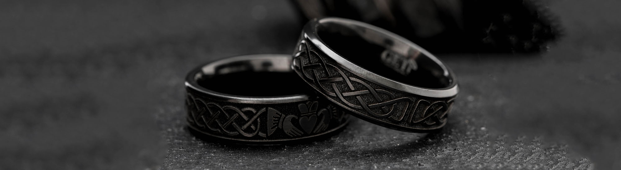 Zirconium - Black Wedding Rings, Bands & More - GETi Titanium and Black ...